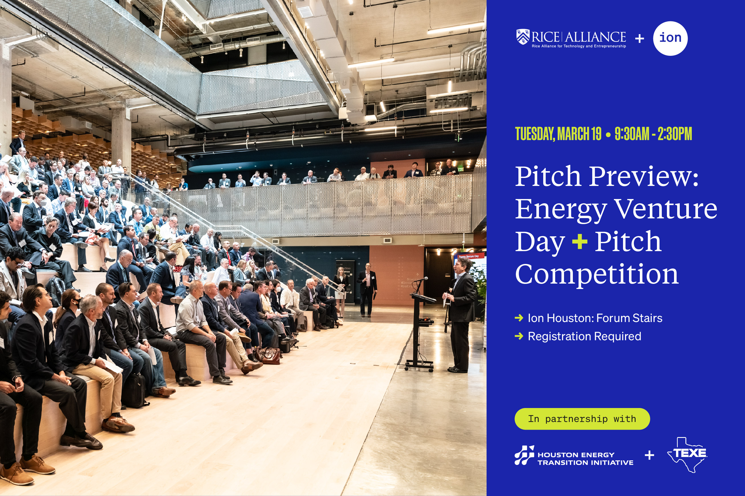 Pitch Preview: 2024 Energy Venture Day and Pitch Competition at the Ion | Rice Alliance